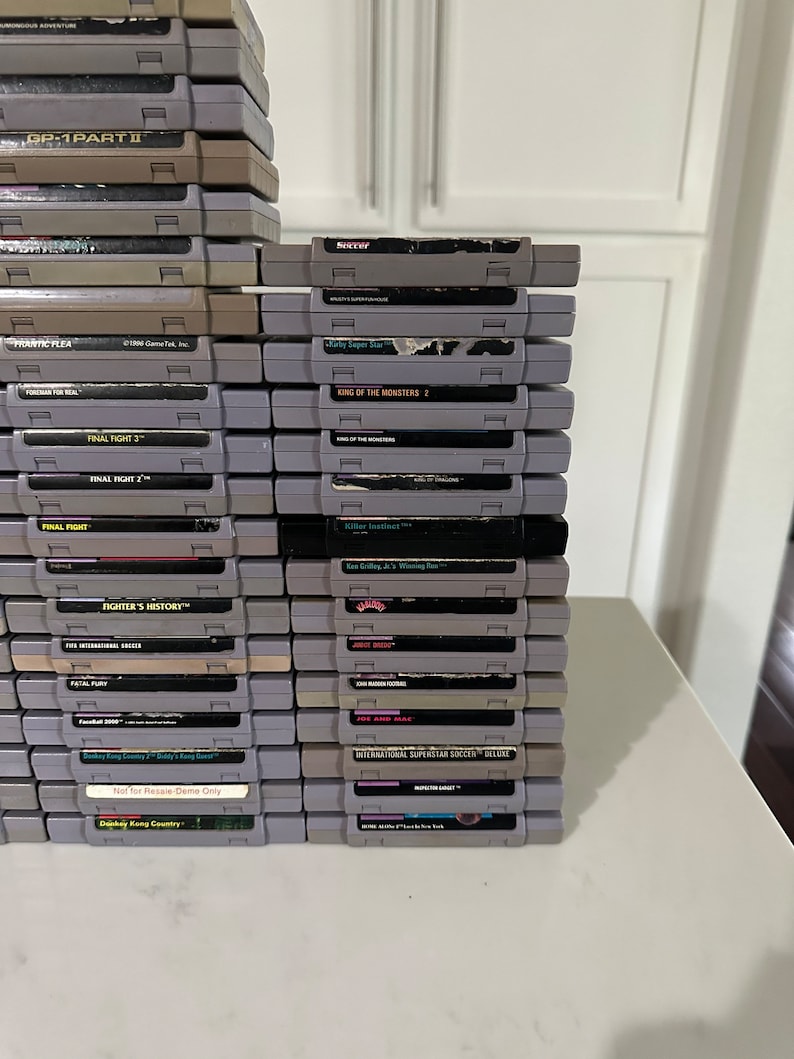 Super Nintendo SNES Authentic Games Collection (A-K) - Etsy