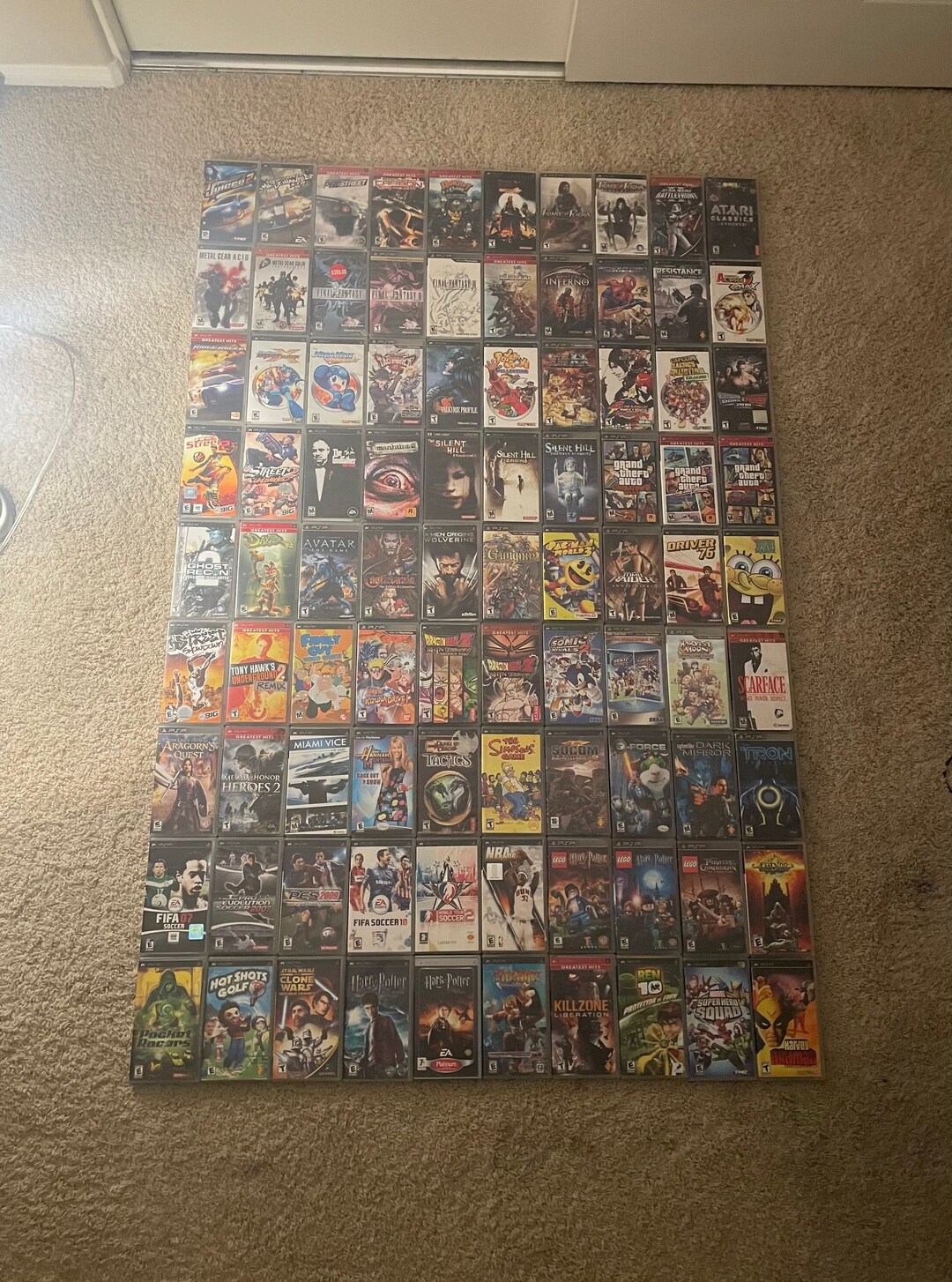 100 AUTHENTIC Sony PSP GAMES Collection - Etsy