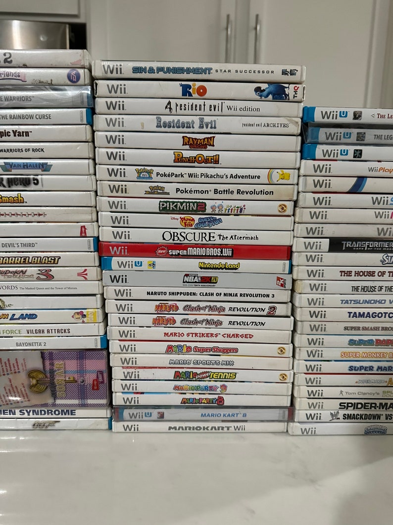 Nintendo Wii/wii U Authentic Games Collection A-Z - Etsy