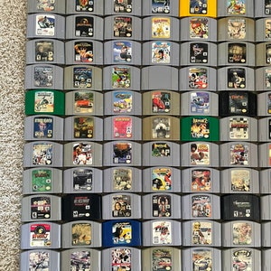 200 Authentic Nintendo 64 N64 GAMES Collection - Etsy