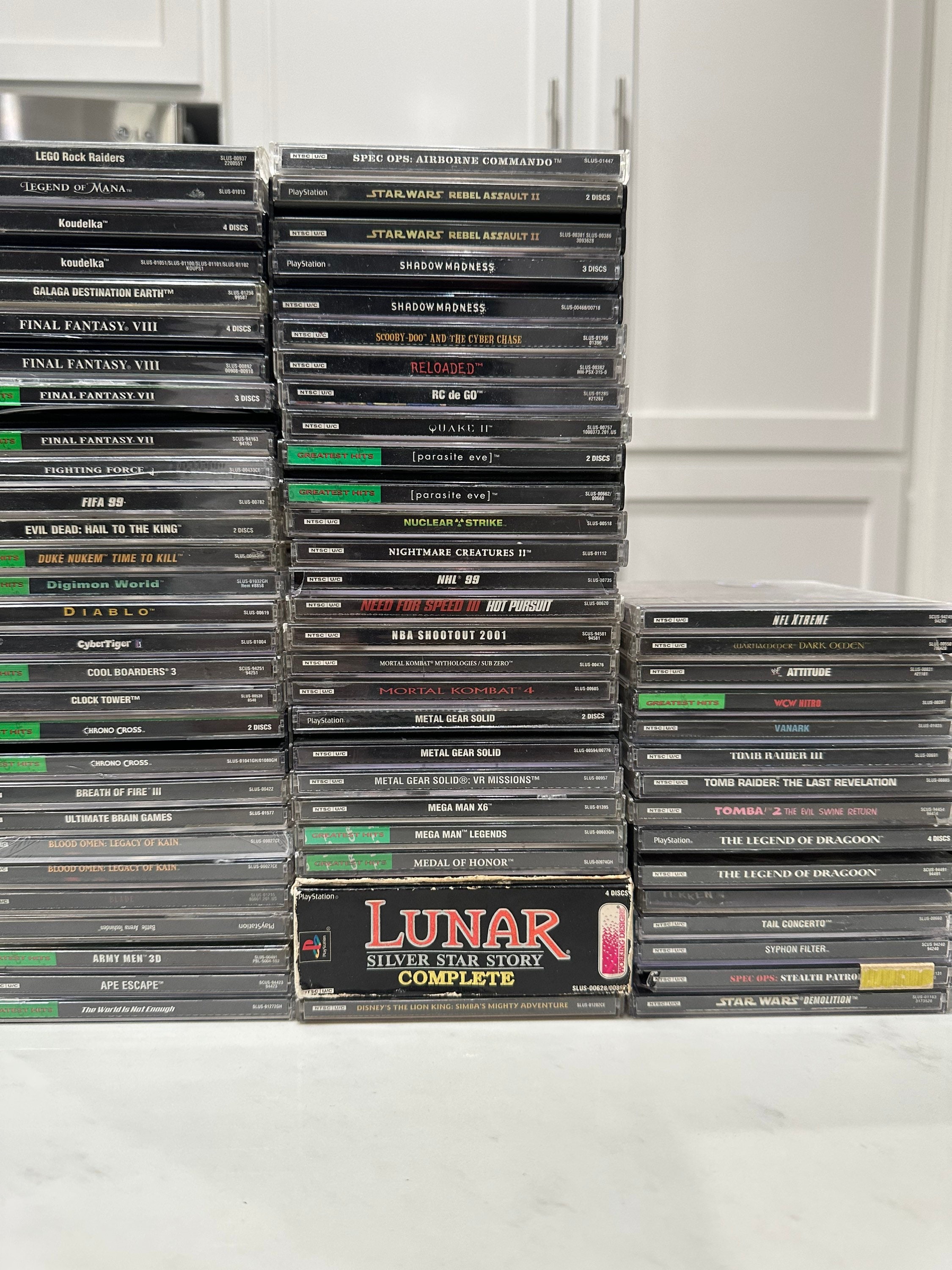 Playstation 1 PS1 Authentic Games Collection (A-Z) - Etsy