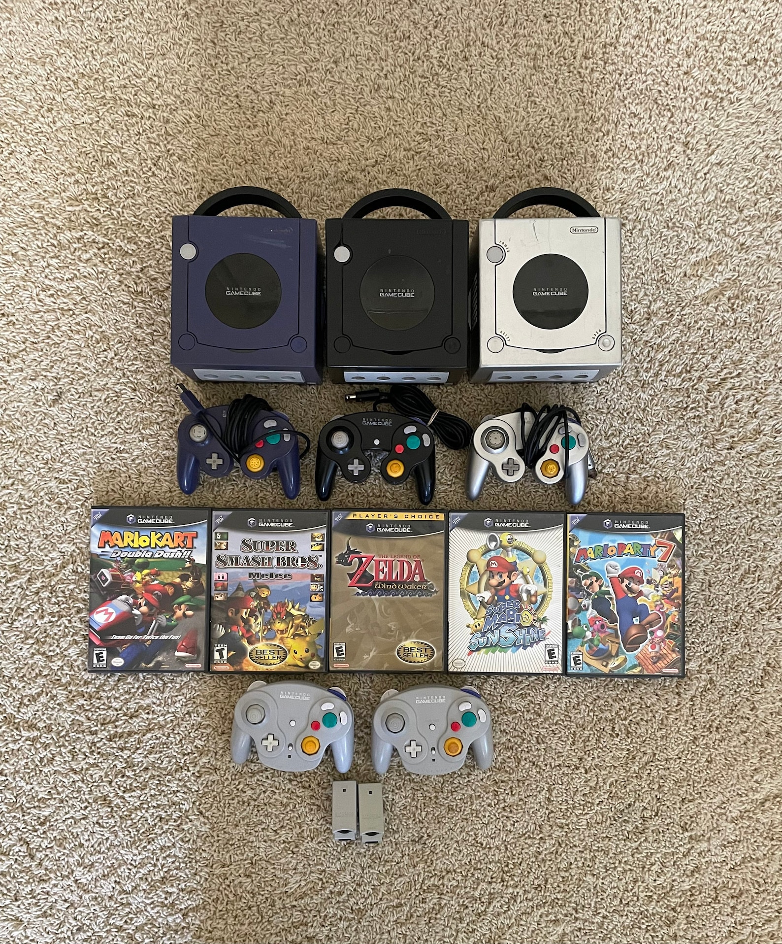 Nintendo Gamecube Consoles Any Color W/ Bundle Options *PICK & CHOOSE ...