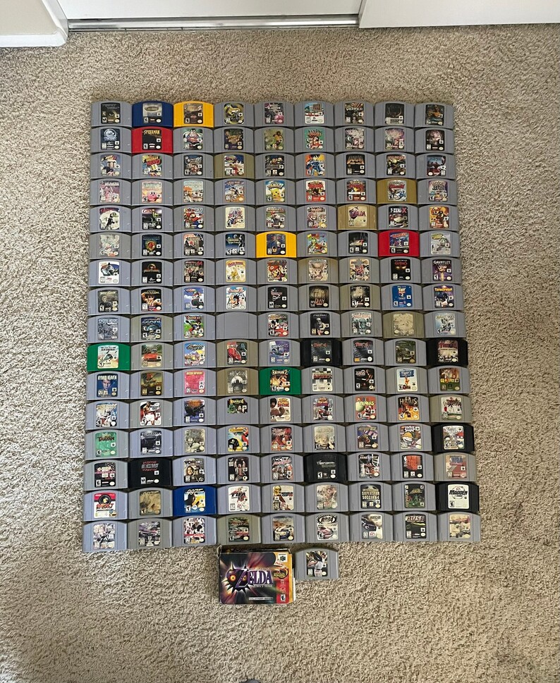 200 Authentic Nintendo 64 N64 GAMES Collection - Etsy