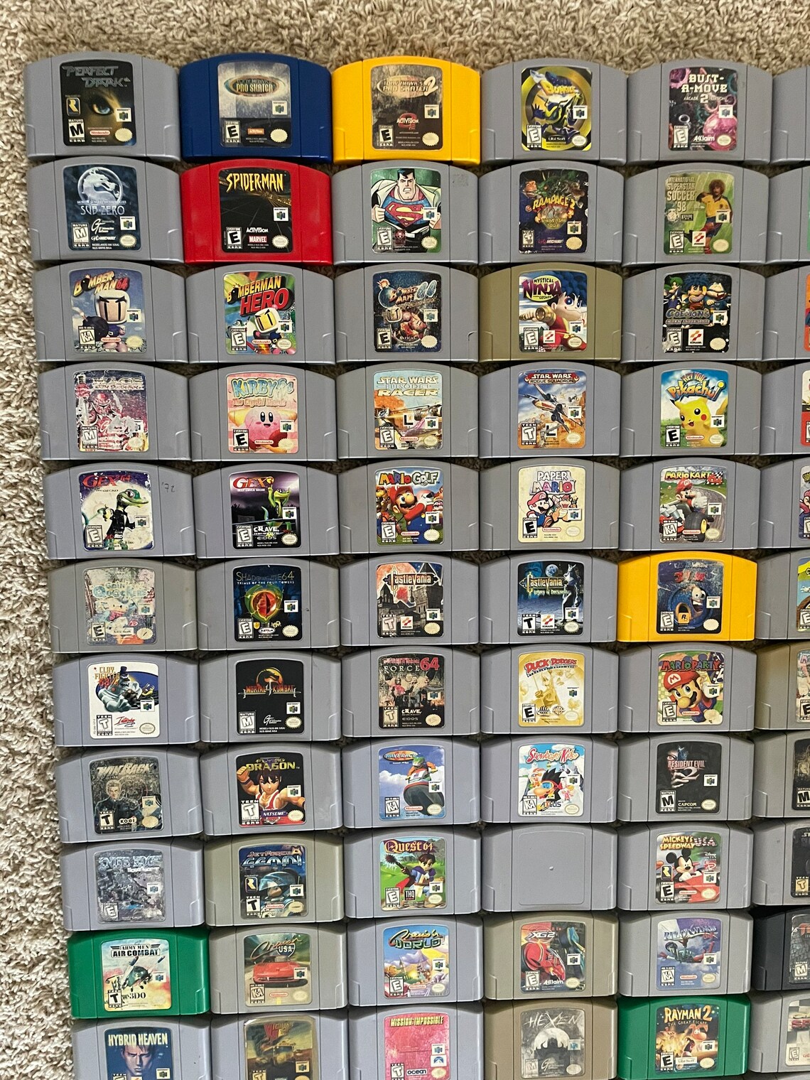 200 Authentic Nintendo 64 N64 GAMES Collection - Etsy