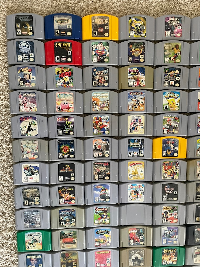 200 Authentic Nintendo 64 N64 GAMES Collection - Etsy