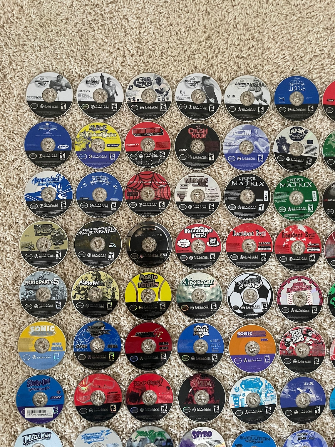 Authentic Nintendo Gamecube Discs Collection - Etsy