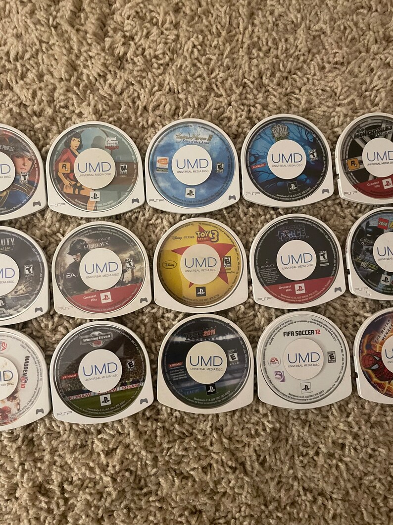 100 AUTHENTIC Sony PSP GAMES Collection - Etsy