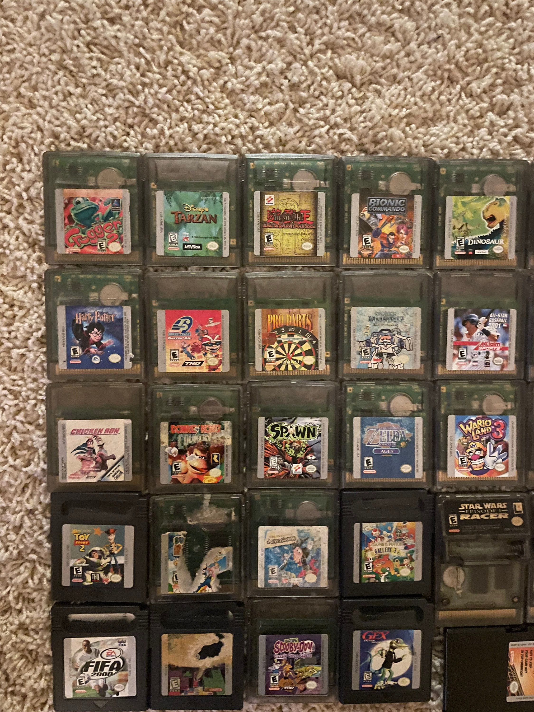 Nintendo Gameboy Color Games Collection - Etsy