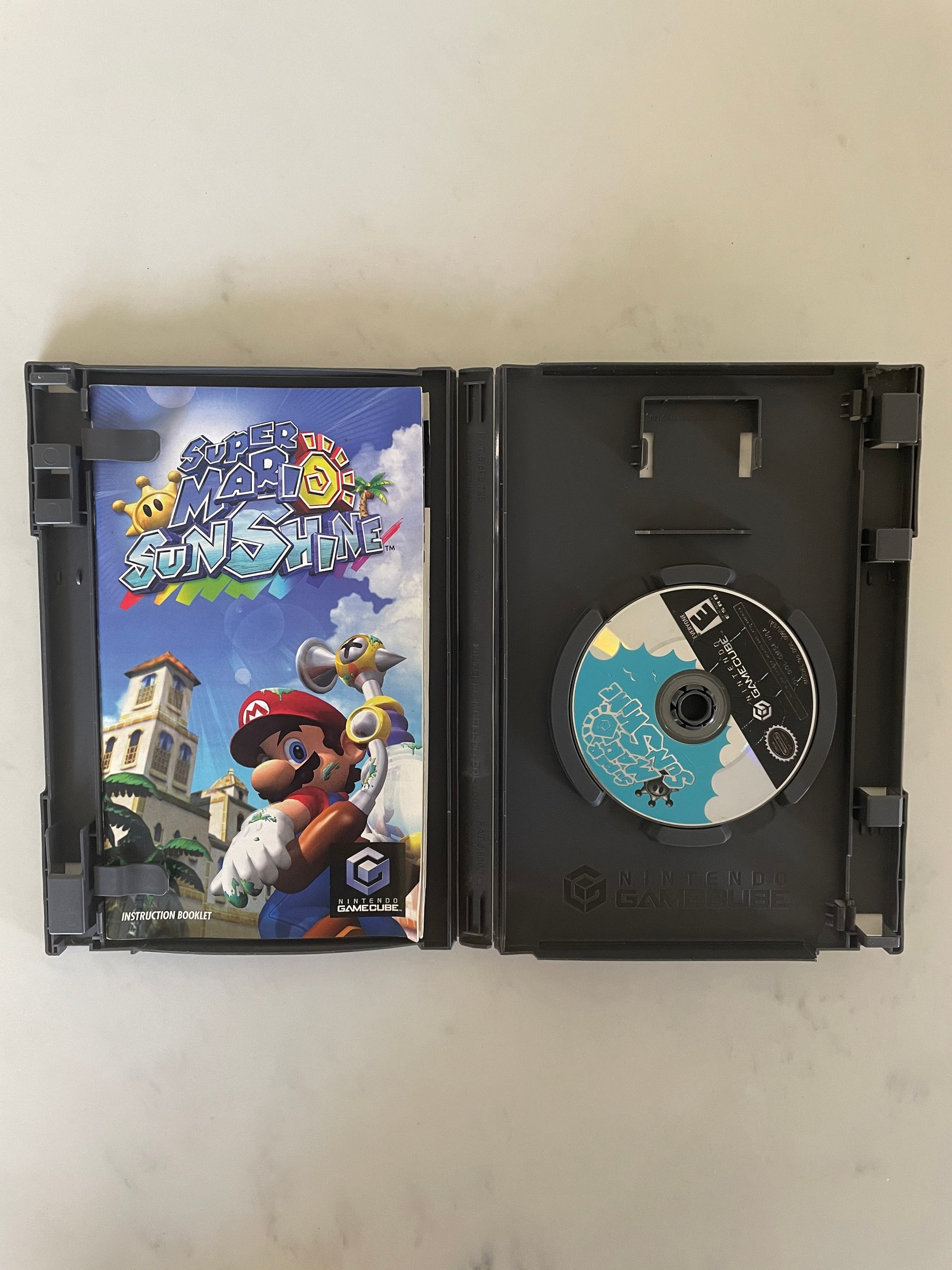 Platinum Nintendo Gamecube Console W/ Super Mario Sunshine - Etsy