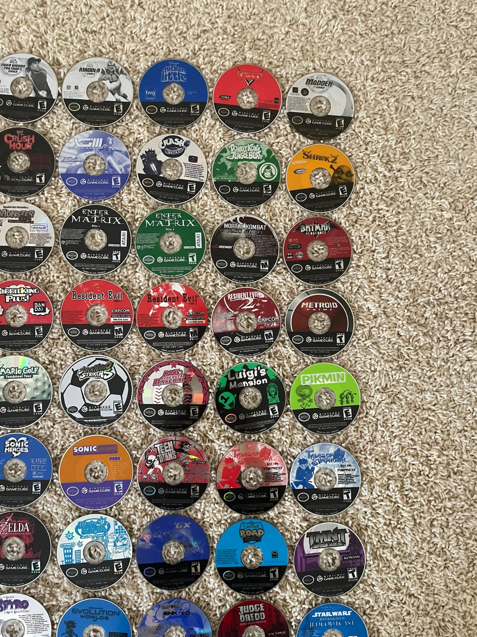 Authentic Nintendo Gamecube Discs Collection - Etsy