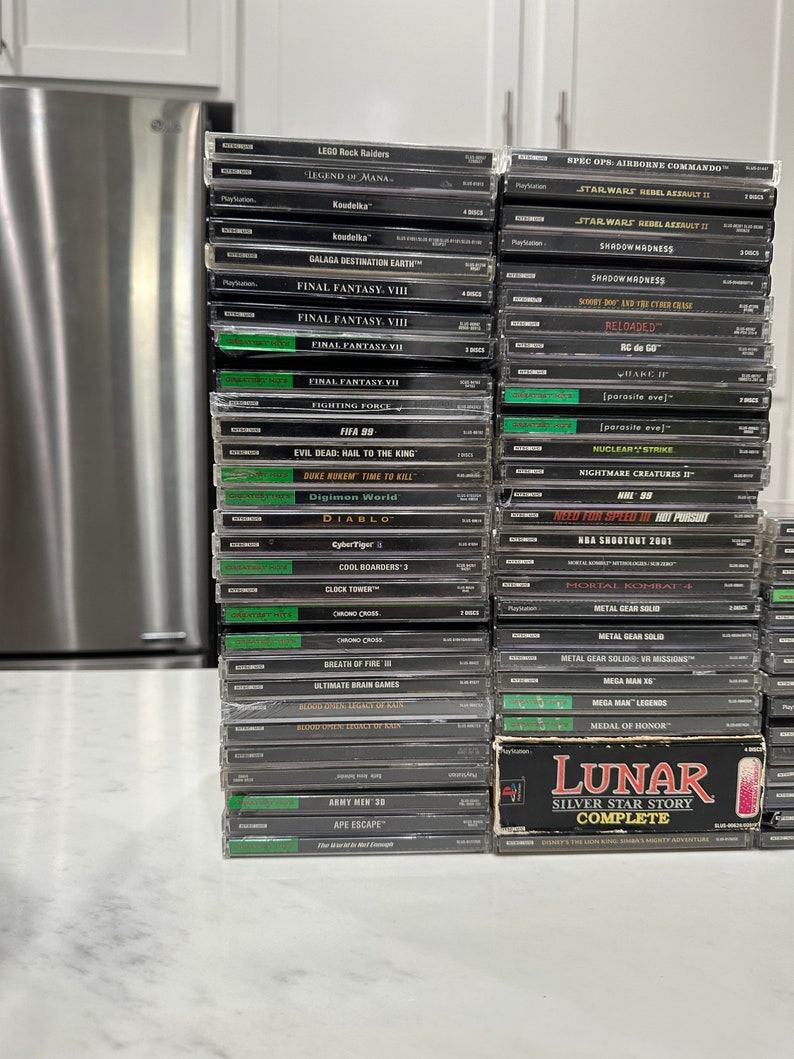 Playstation 1 PS1 Authentic Games Collection (A-Z) - Etsy