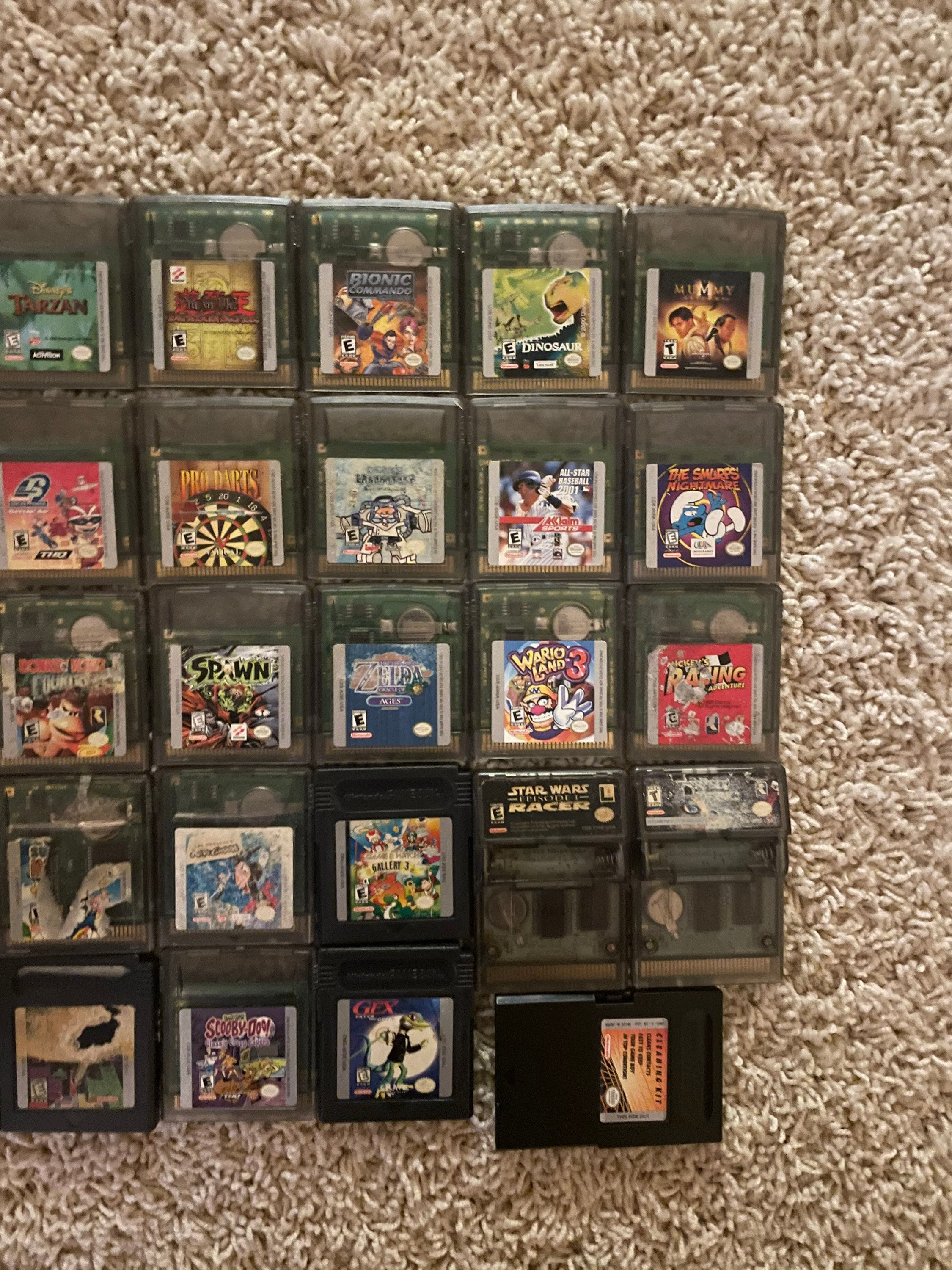 Nintendo Gameboy Color Games Collection - Etsy