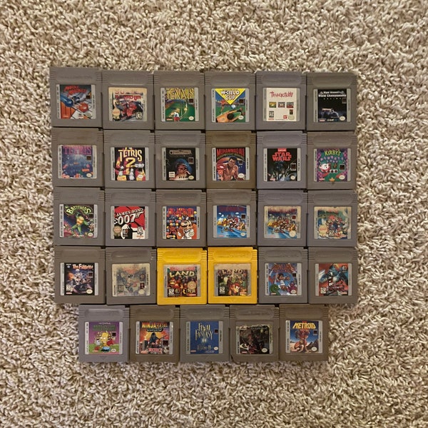 Gameboy Games - Etsy