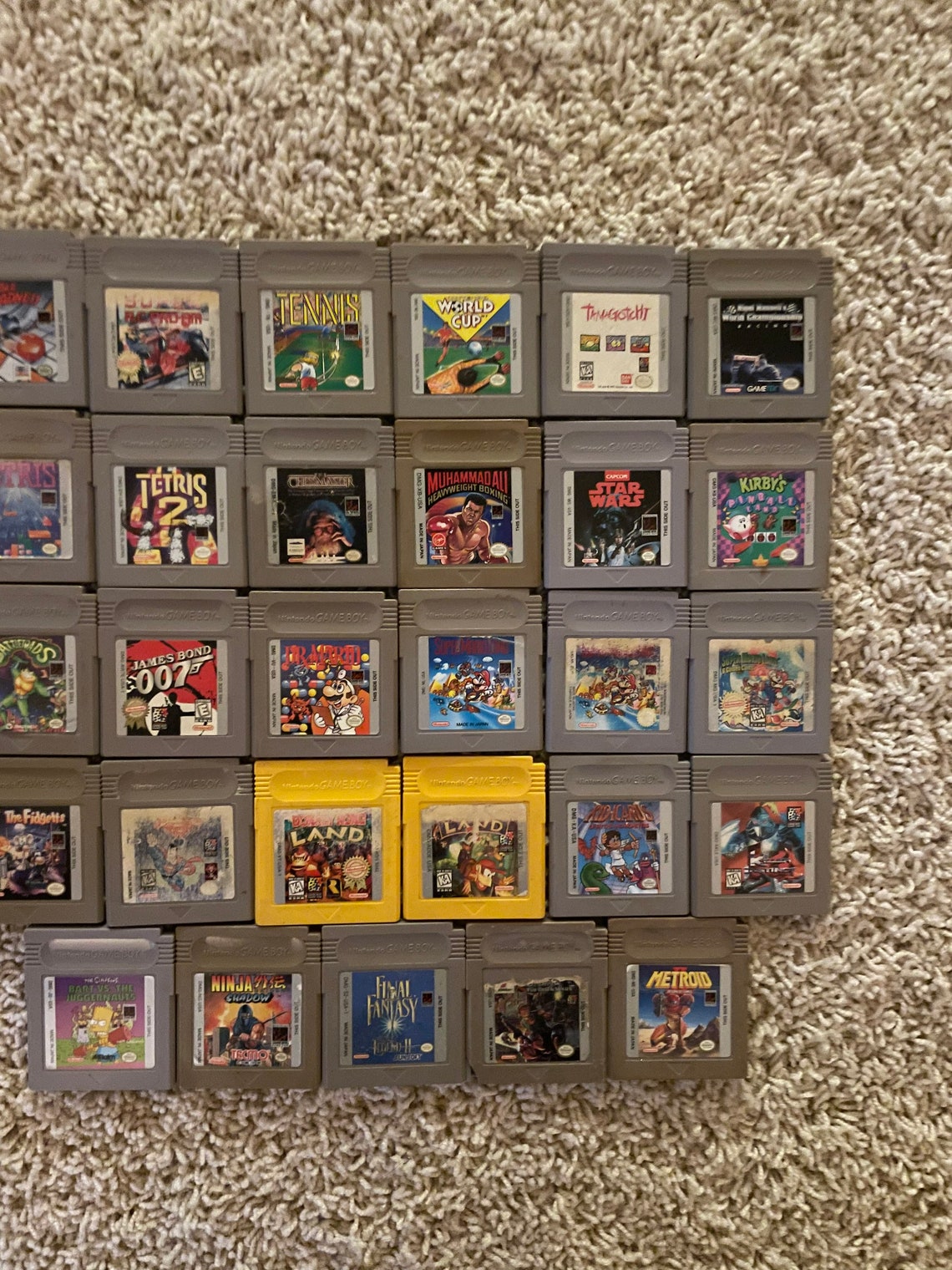 Authentic Nintendo Gameboy Games Collection - Etsy