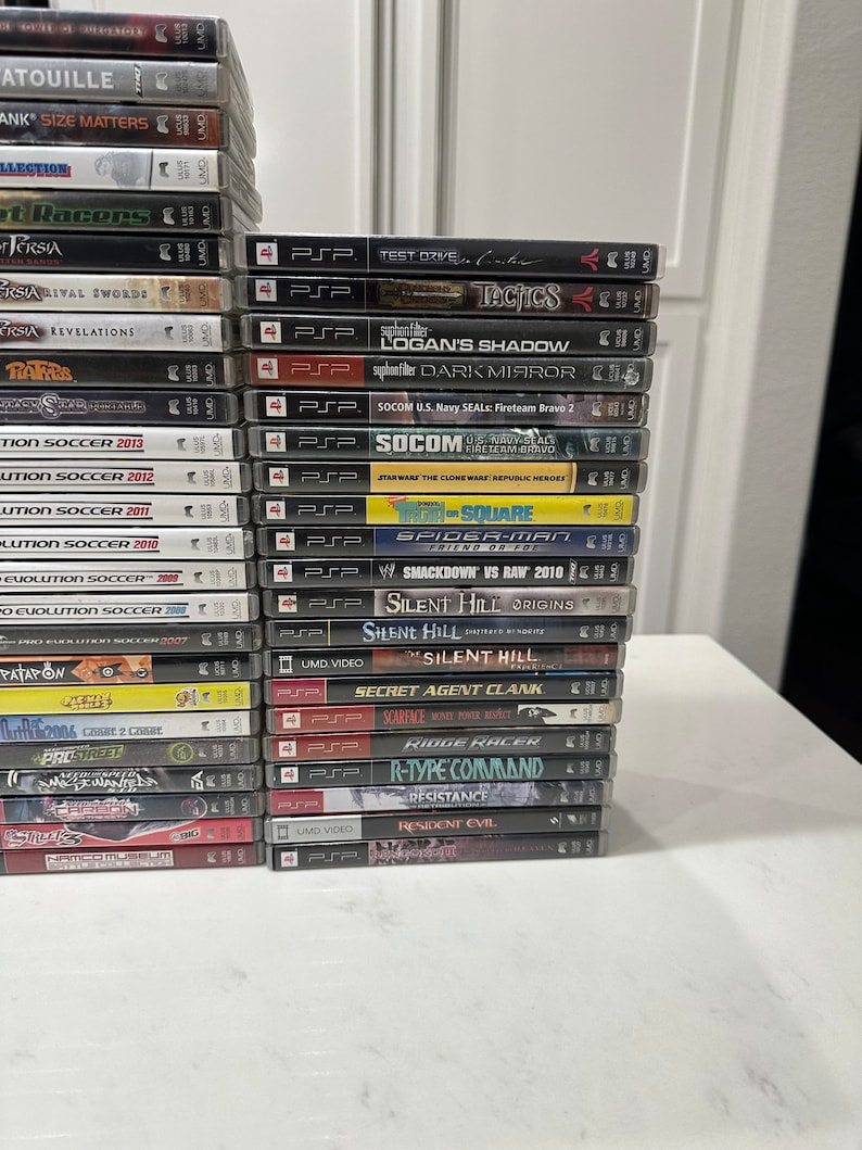SONY Playstation PSP Authentic Video Games Collection (M-T) - Etsy
