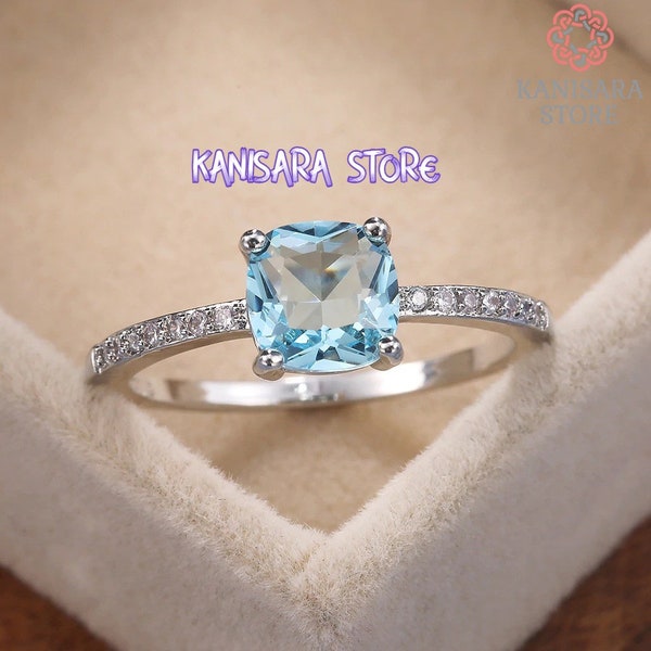 Square Stone Ring - Etsy