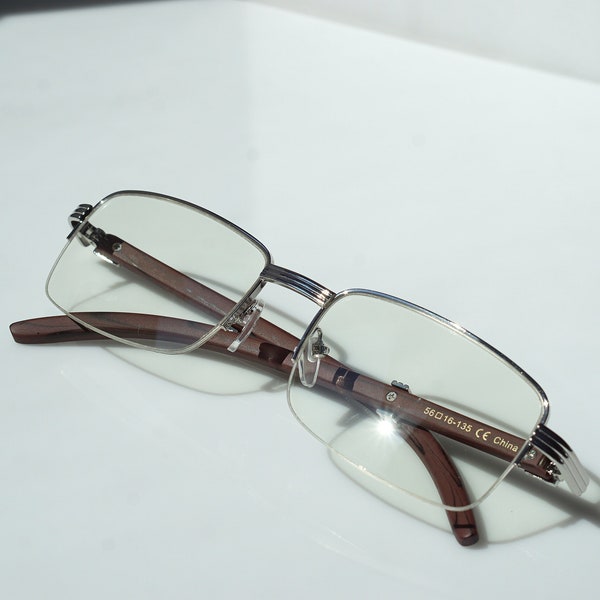 Semi Rimless Glasses - Etsy