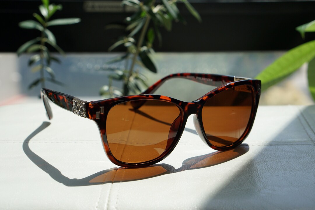 Big Aviator Sunglasses Brown Tan Lens / Black Lens Black Frame classic ...