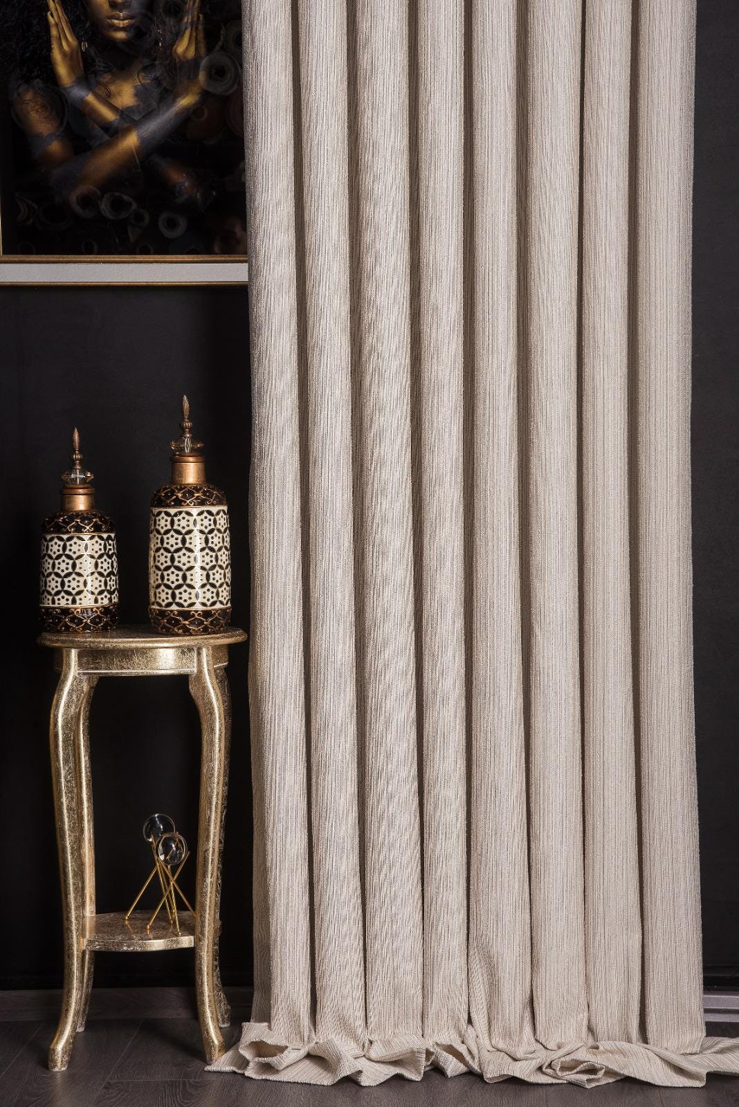 Luxury off White Cream Curtains for Livingroom , Textured Neutral ...