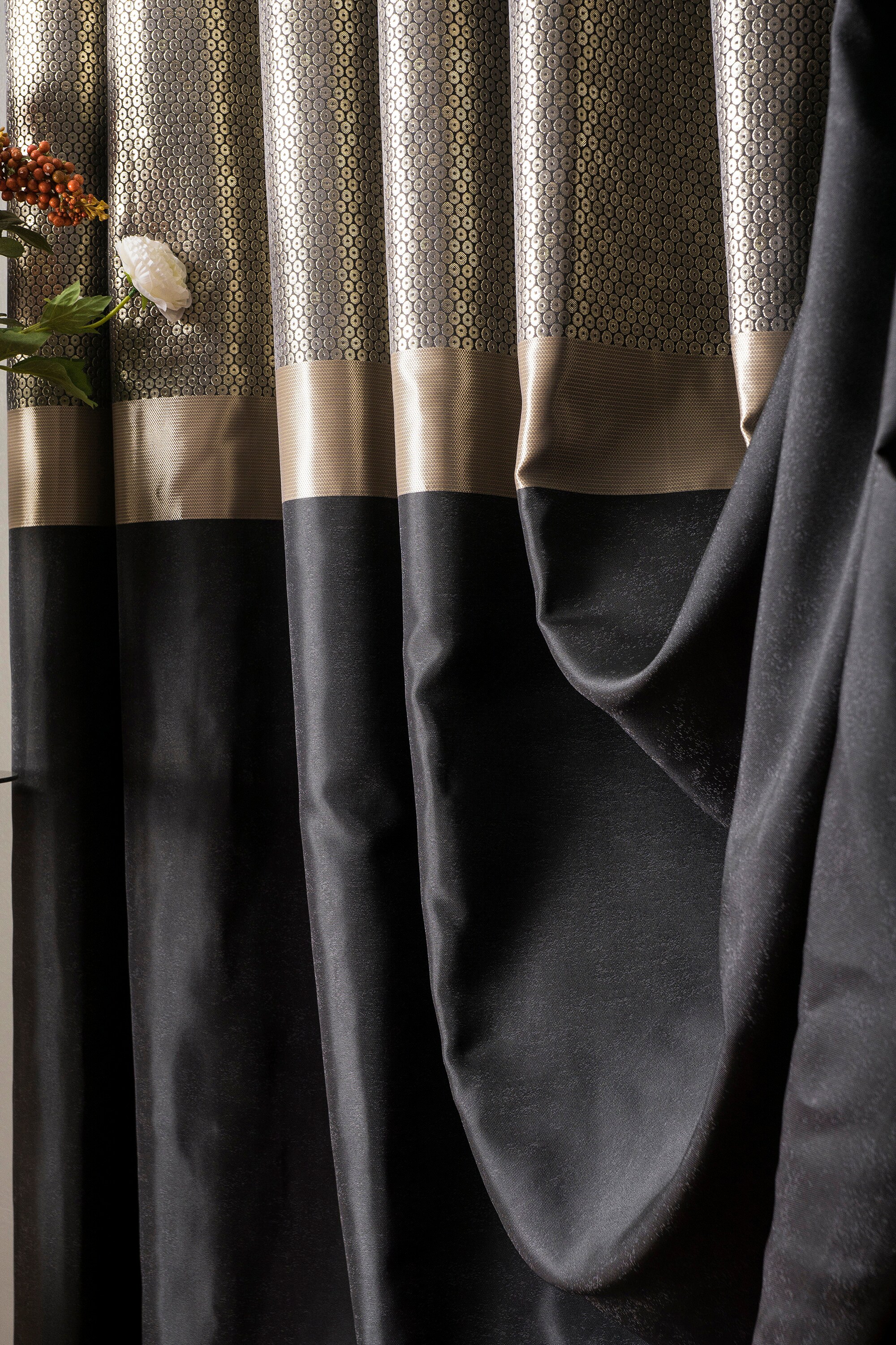 Curtains Panel Patterned Striped Fabric Bedroom Living Room - Etsy