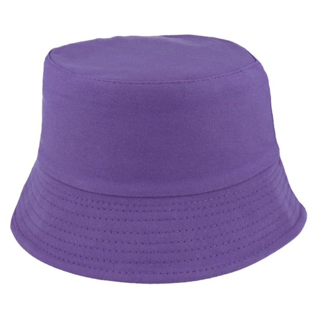 Elevate Your Style With the Plain Cotton Bucket Hat in Purple: a ...