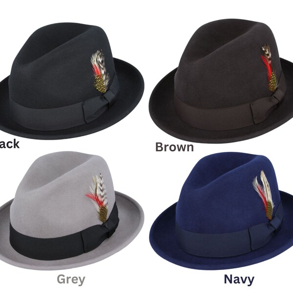 Trilby Fedora - Etsy