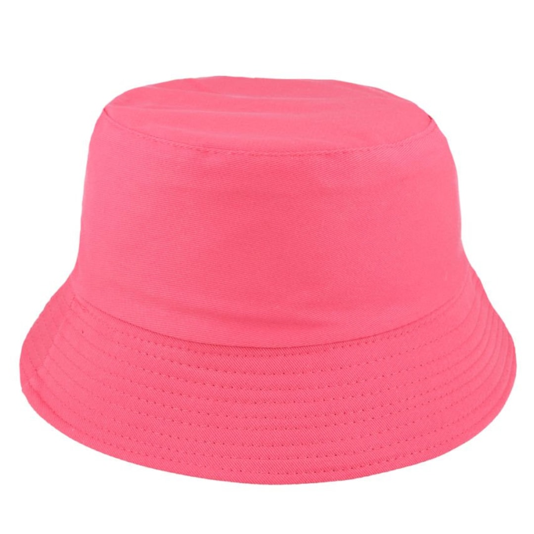 Make a Bold Statement With the Plain Blank Cotton Bucket Hat in Hot ...