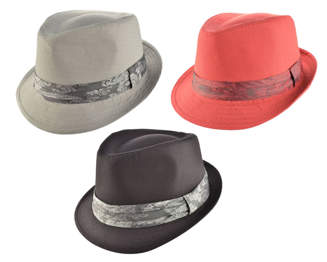 Unisex Summer Trilby Hat: Stylish Beach Hat With Ribbon - Etsy UK