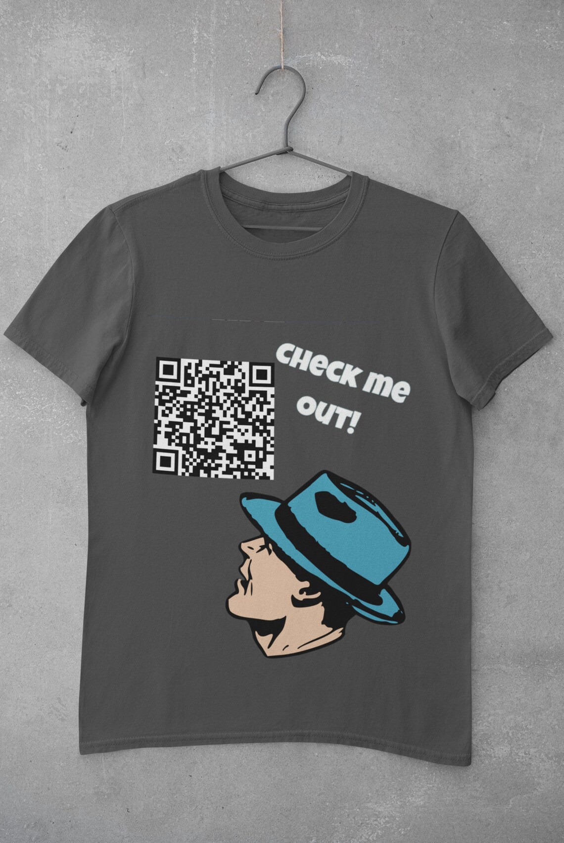 Personalised QR Code - Check Me Out T-shirt - Etsy