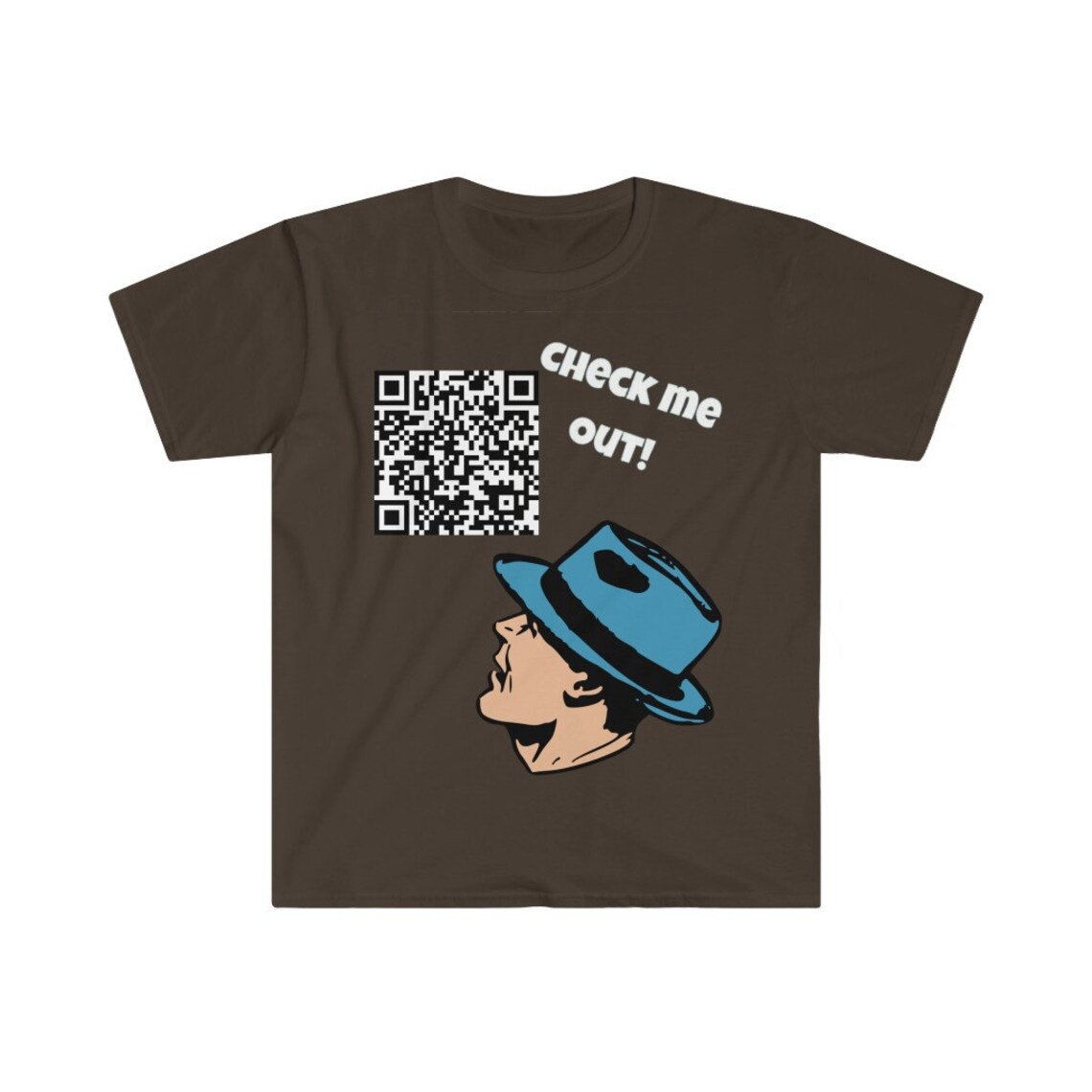 Personalised QR Code - Check Me Out T-shirt - Etsy