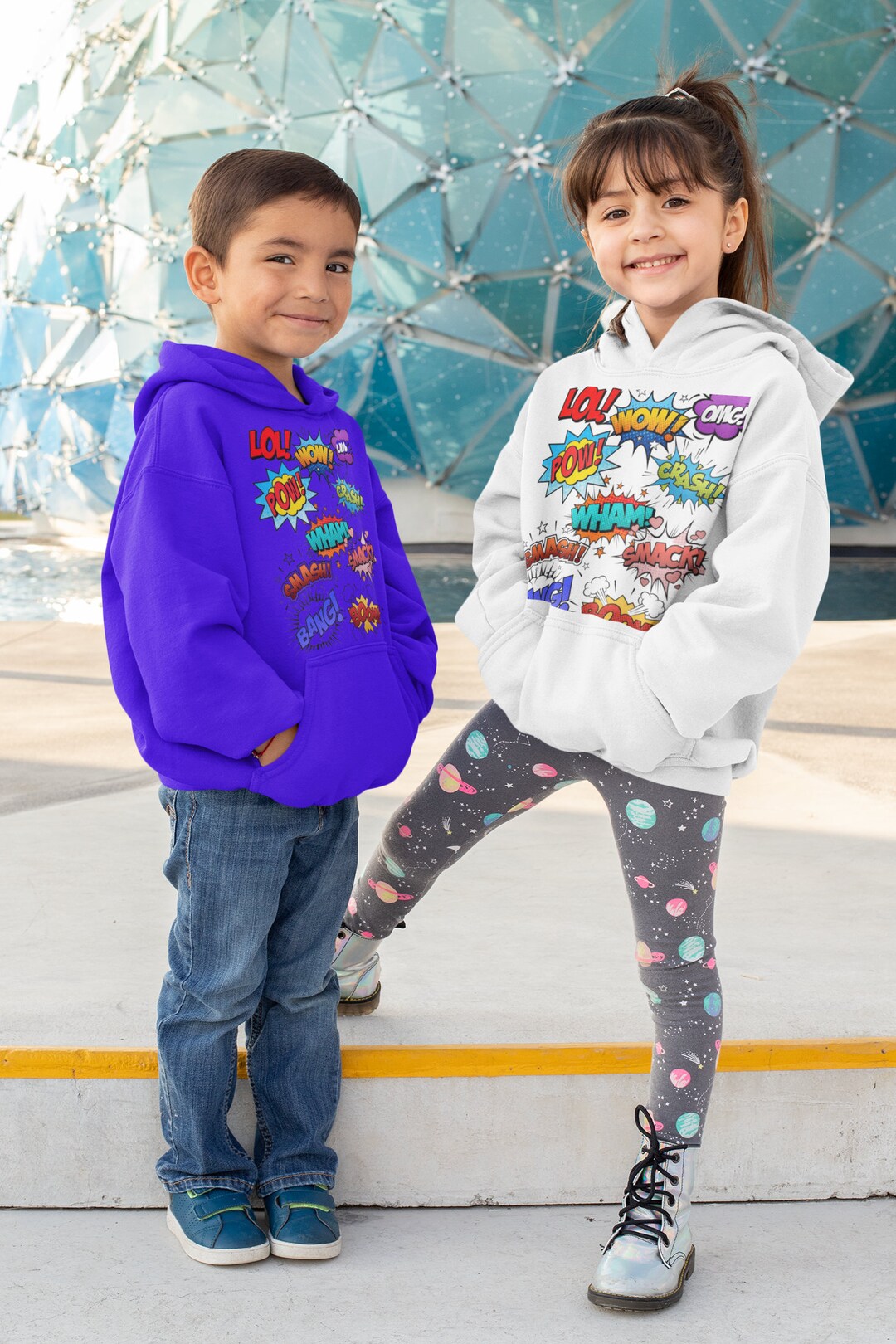 Wowee! Exclamation Extravaganza! Kids Hoodie - Etsy