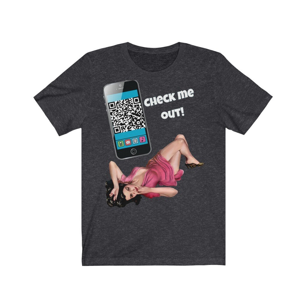Personalised QR Code Check Me Out Unisex Tee - Etsy