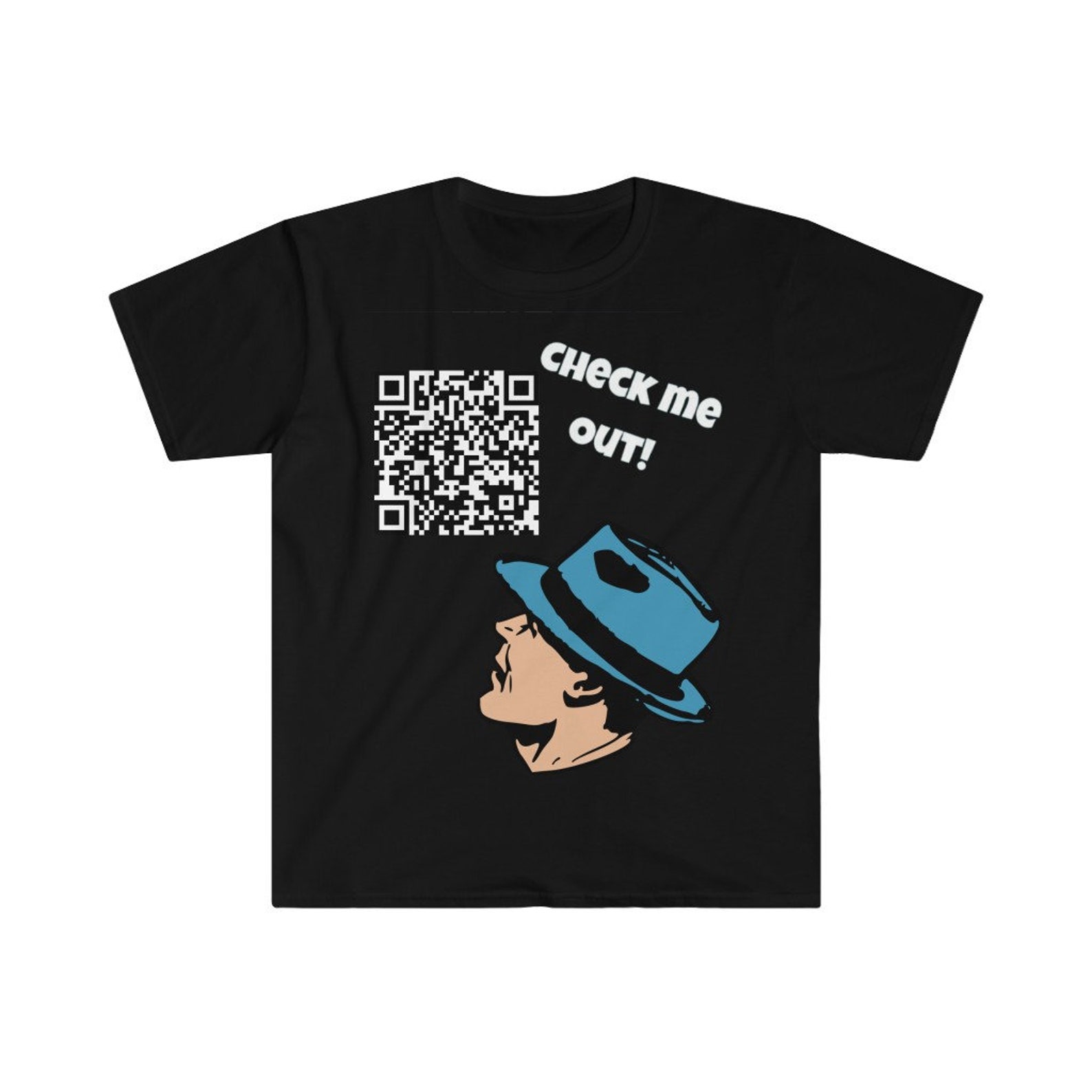 Personalised QR Code - Check Me Out T-shirt - Etsy