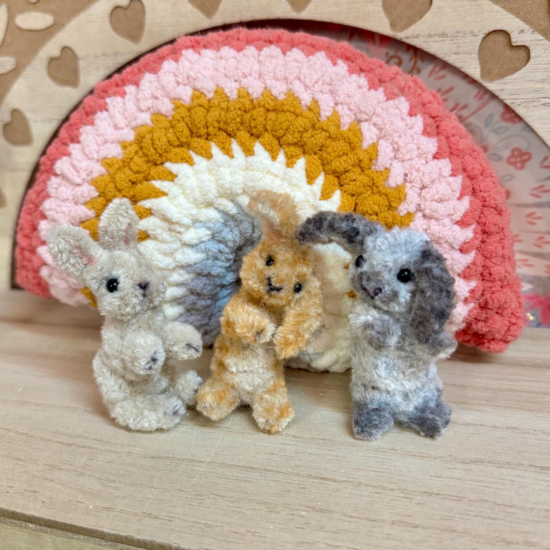 Miniature Bunny Rabbit Posable Figurine - Etsy