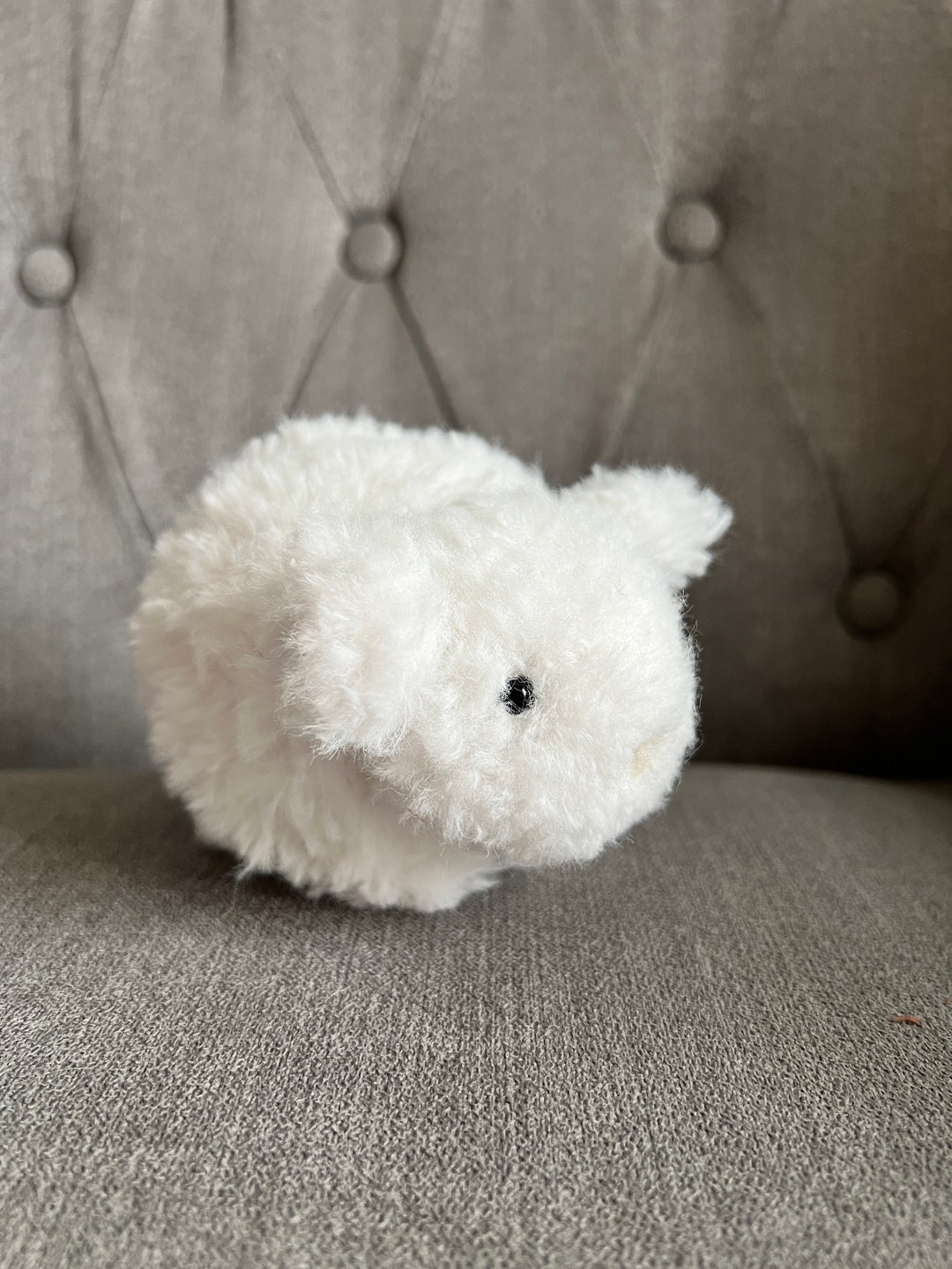 White Baby Fuzzy Lop Plush Bunny Rabbit Simple - Realistic - Fluffy ...