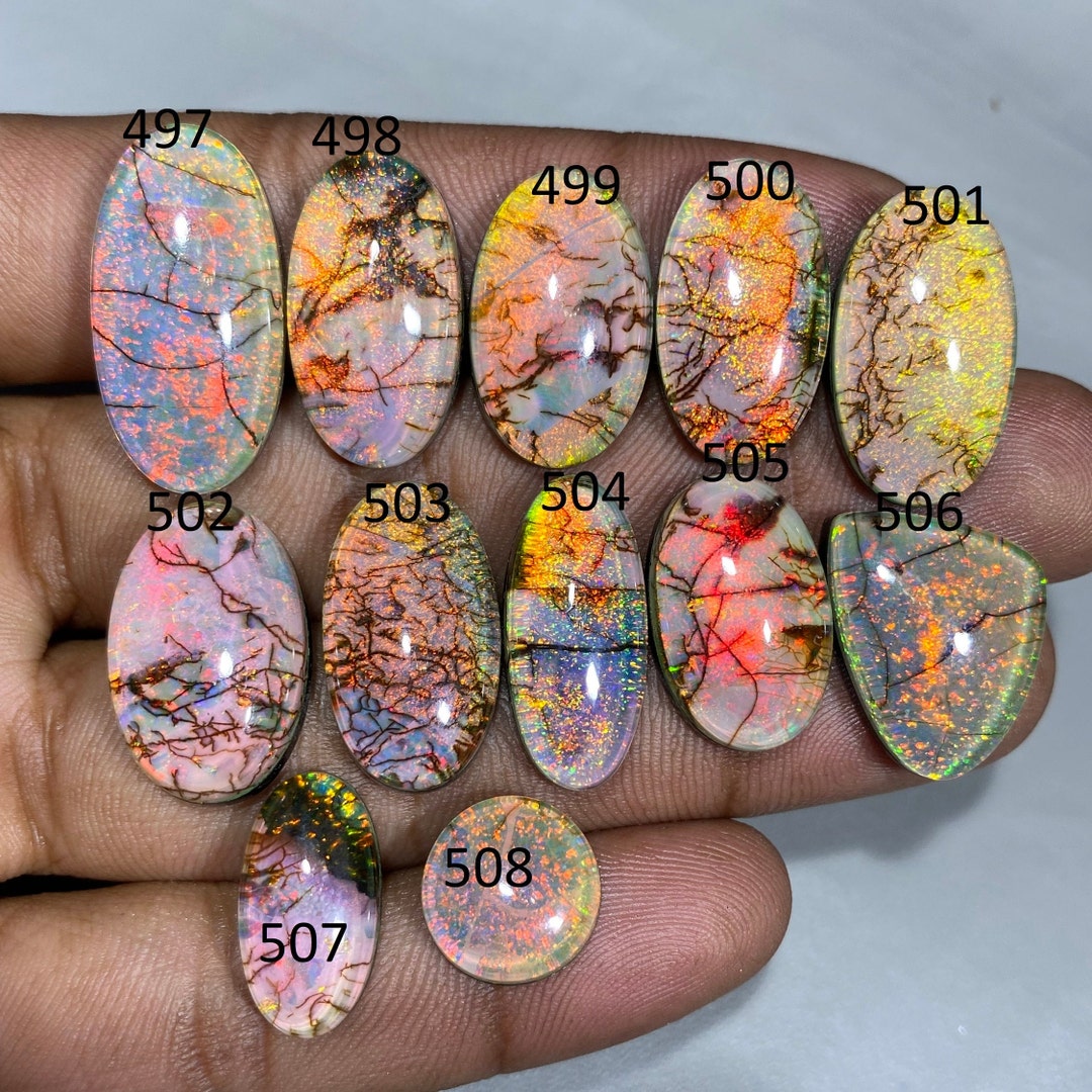 High Quality Monarch Opal Gemstone Cabochon AAA Monarch Opal Doublet ...