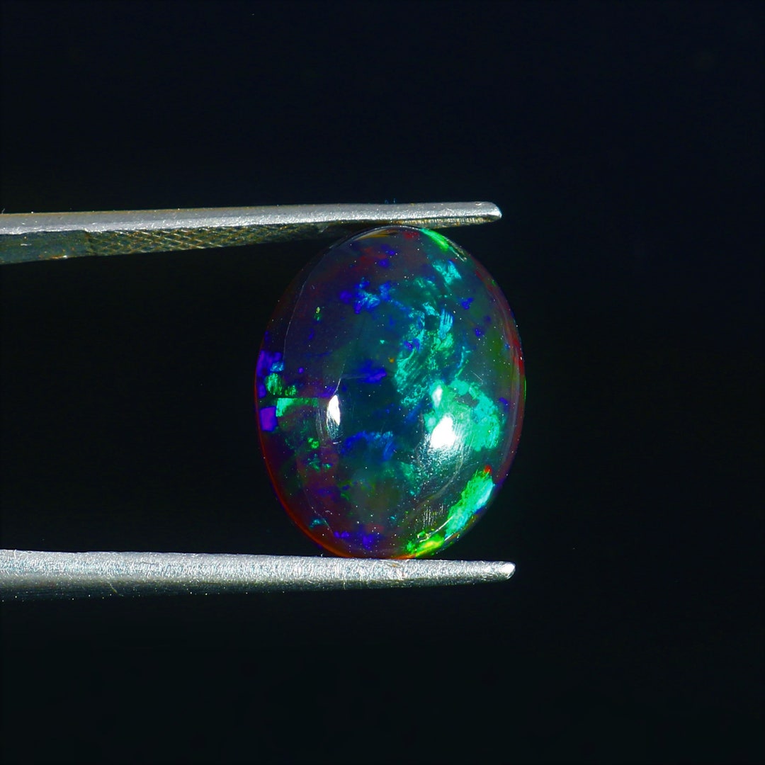 100% Natural Ethiopian Midnight Opal Oval Cabochon Size 15X12X6 MM ...