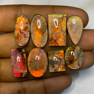 Sterling Monarch Opal Cabochon Loose Gemstone Mix Shape AAA Monarch ...
