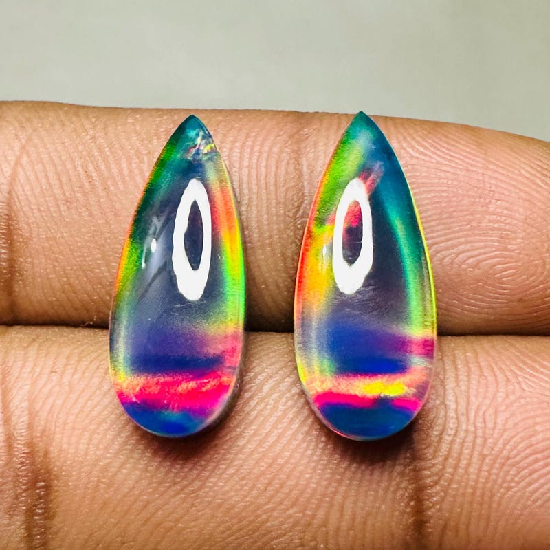 Pair Opal Doublet - Etsy