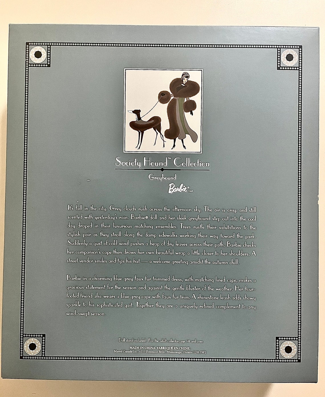 Mattel Society Hound Barbie Limited Edition 2000 Greyhound Collectible ...