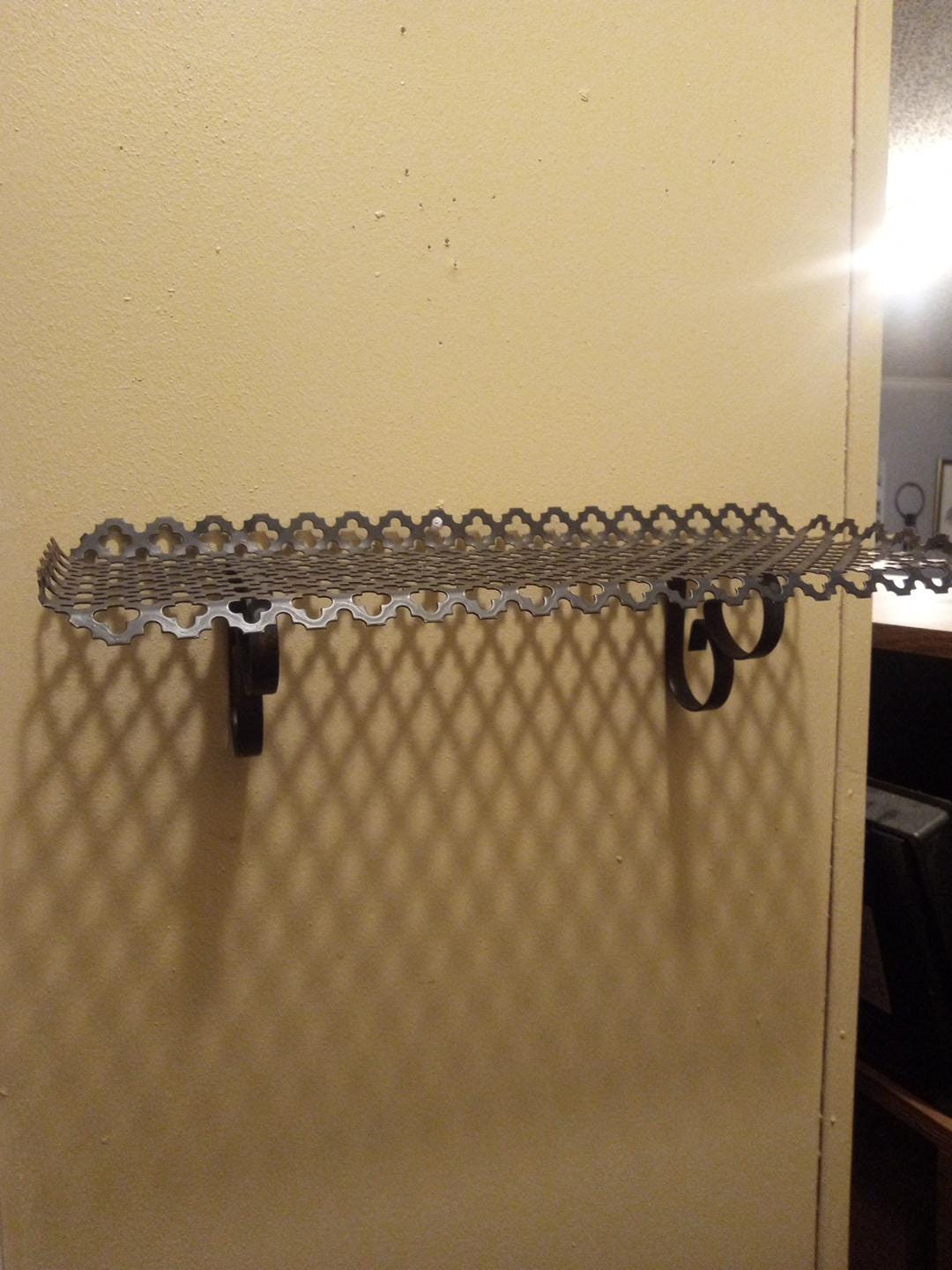 Vintage Home Interiors 14 Black Metal Mesh Wall Shelf - Etsy