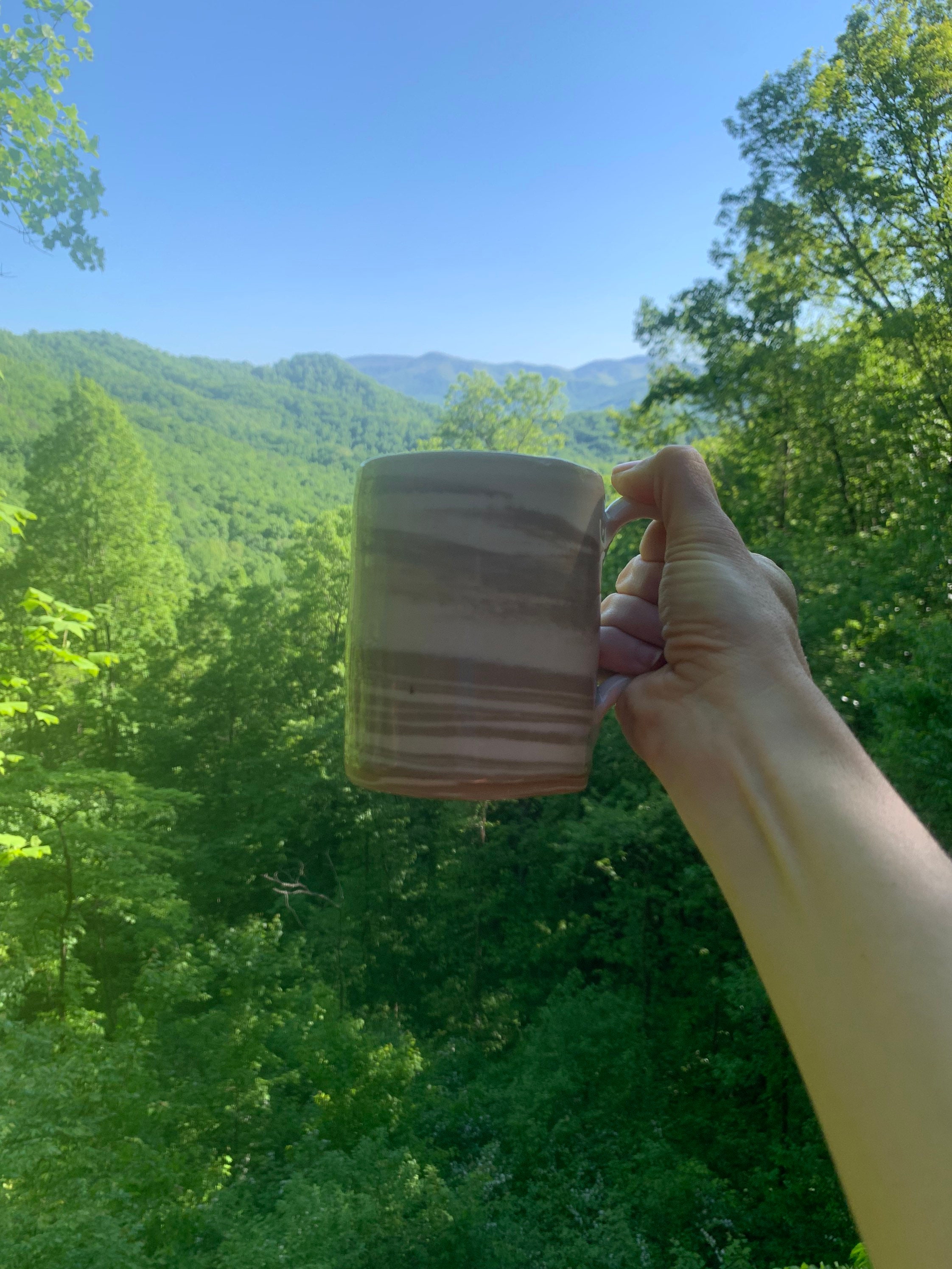 Natural Coffee Mug Marbled Clay Coffee Mug Natural Color Coffee Mug Tea ...