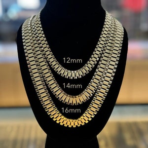 10k Gold Rolex Style Chain , Rolly Chain, Presidential Chain, Chain ...