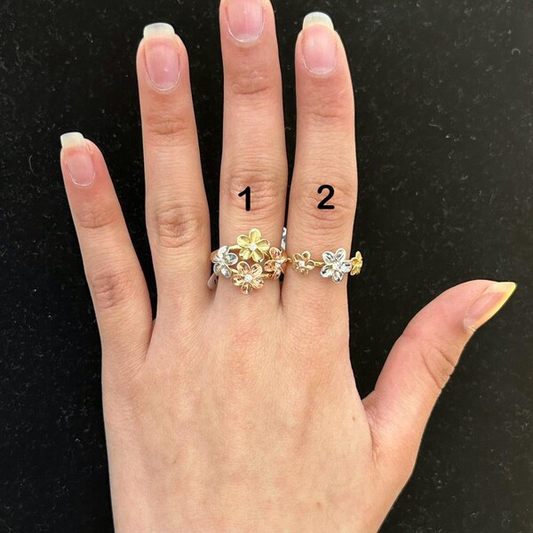 Tri Color Rings - Etsy