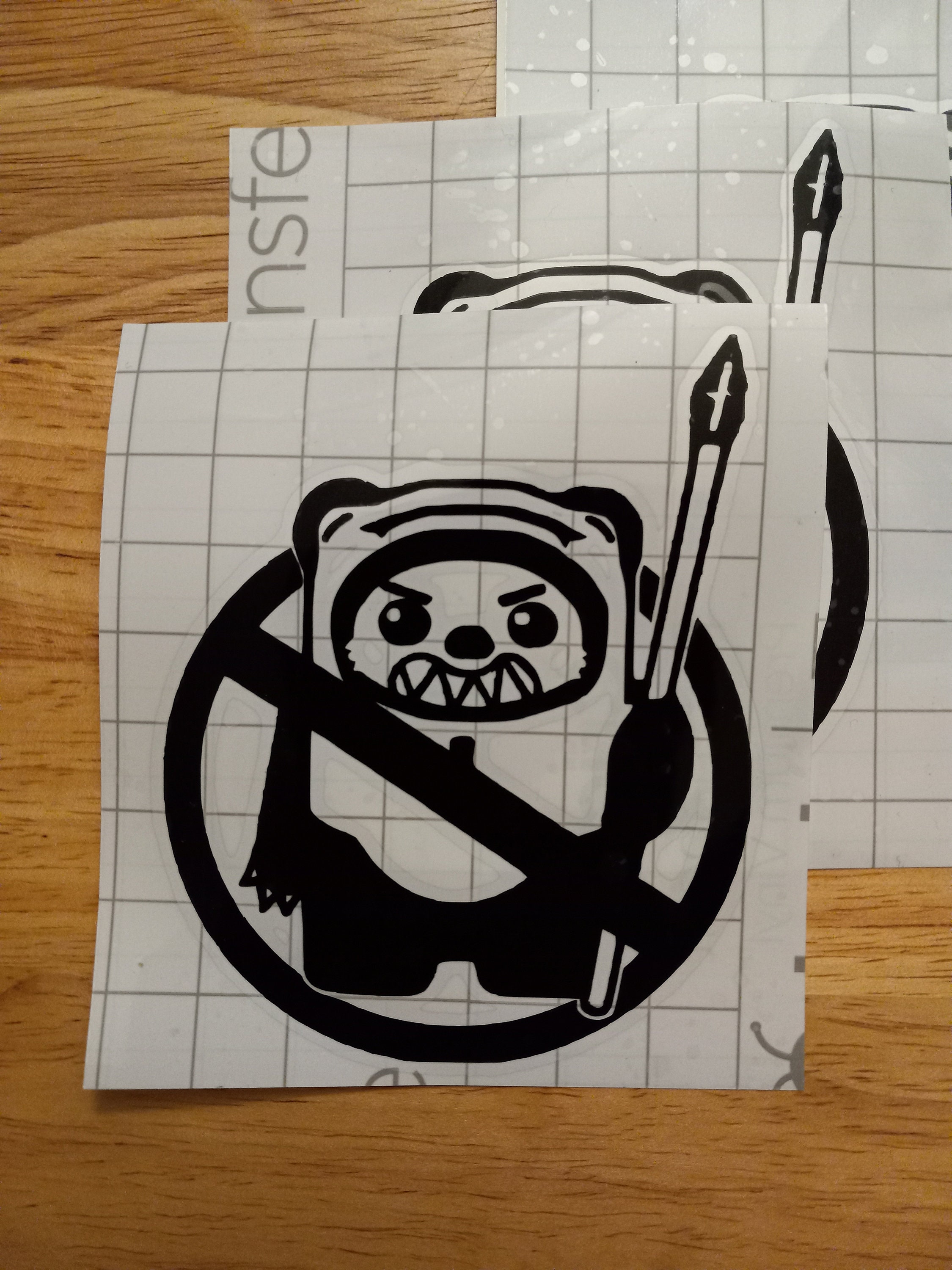NO MURDER BEARS - "down With Ewoks" Vinyl Decal - Etsy