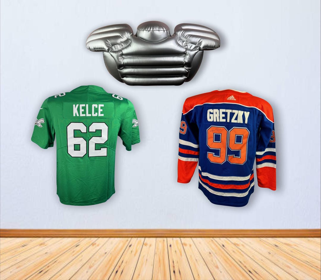 NEW! Inflatable Jersey Display Wall Mount Football and Hockey- Free ...