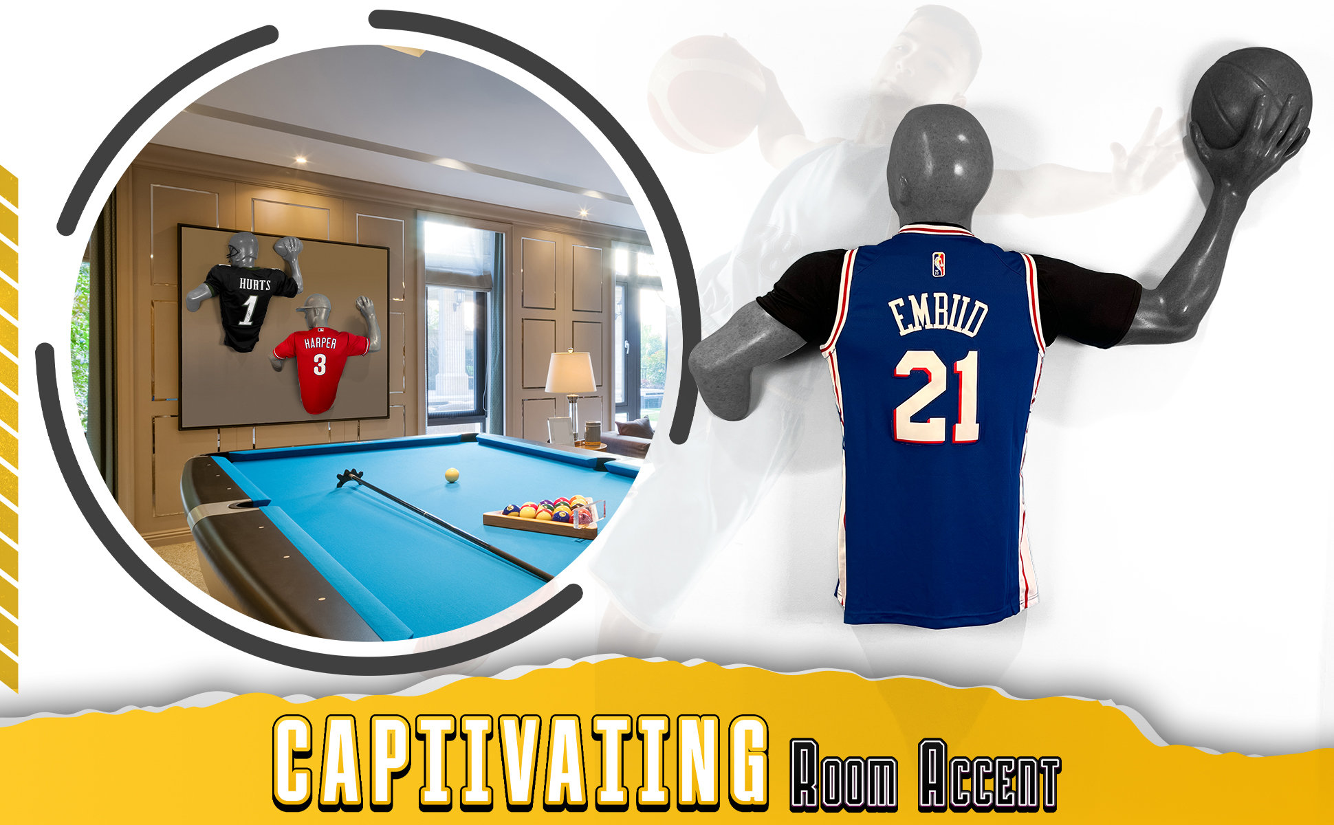 Jersey Display Wall Mount Basketball - Etsy