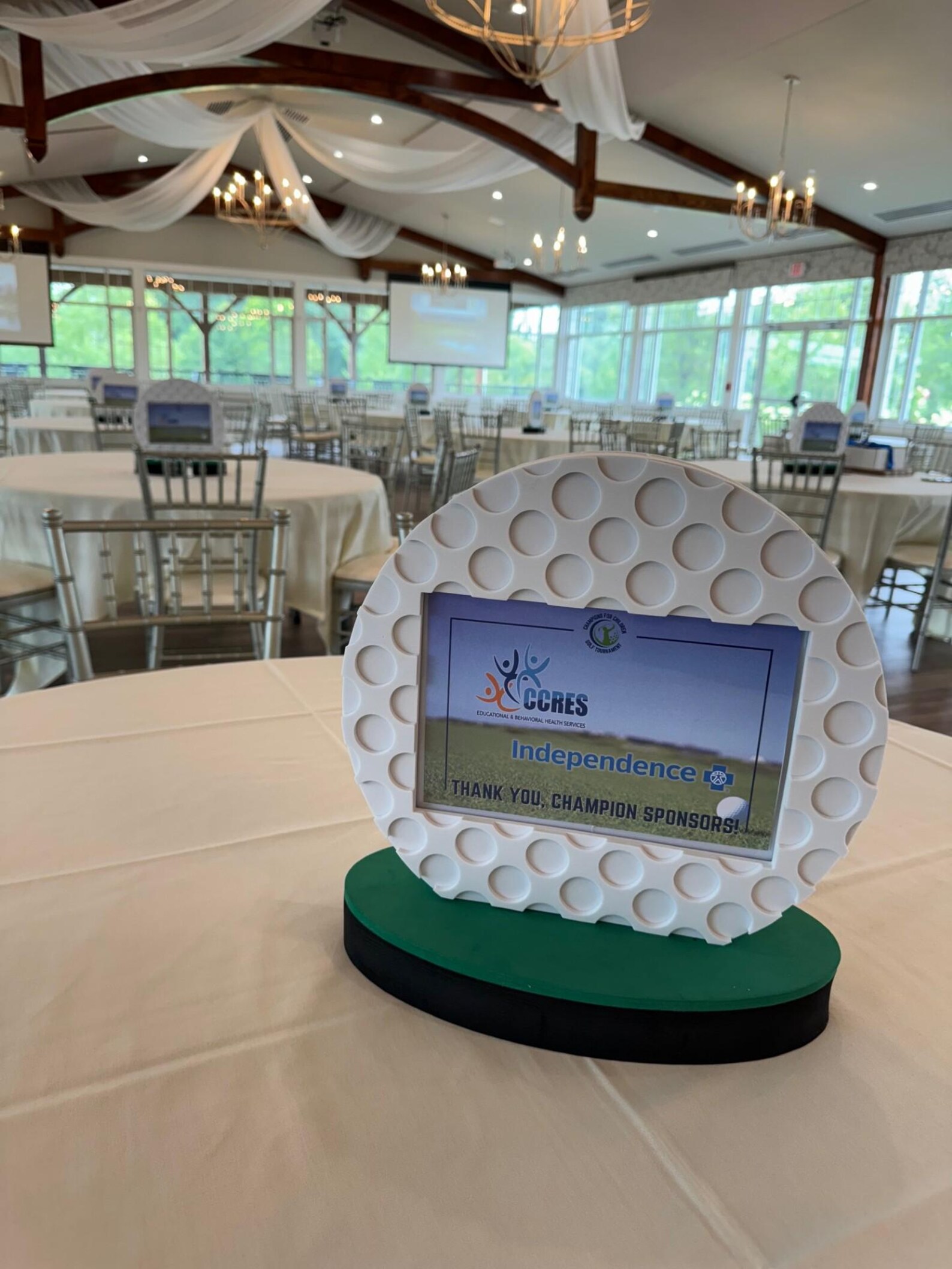 Set of 10 Reusable 2 Sided Golf Outing Sponsor Table Signs - 10 Sign ...