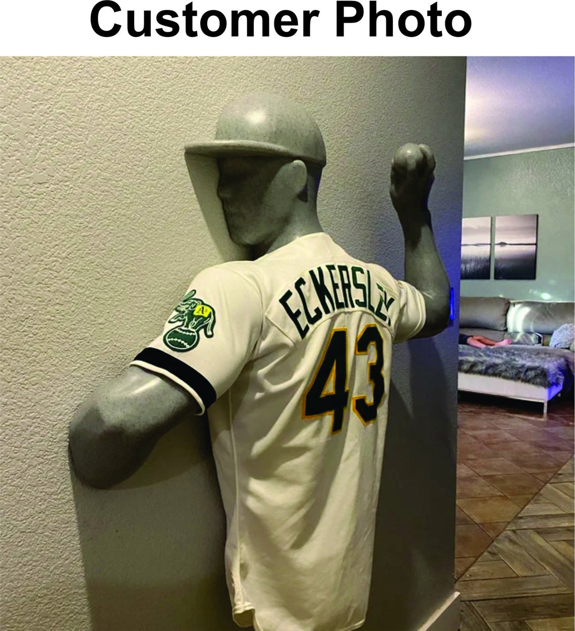 Jersey Display Wall Mount Baseball - Etsy