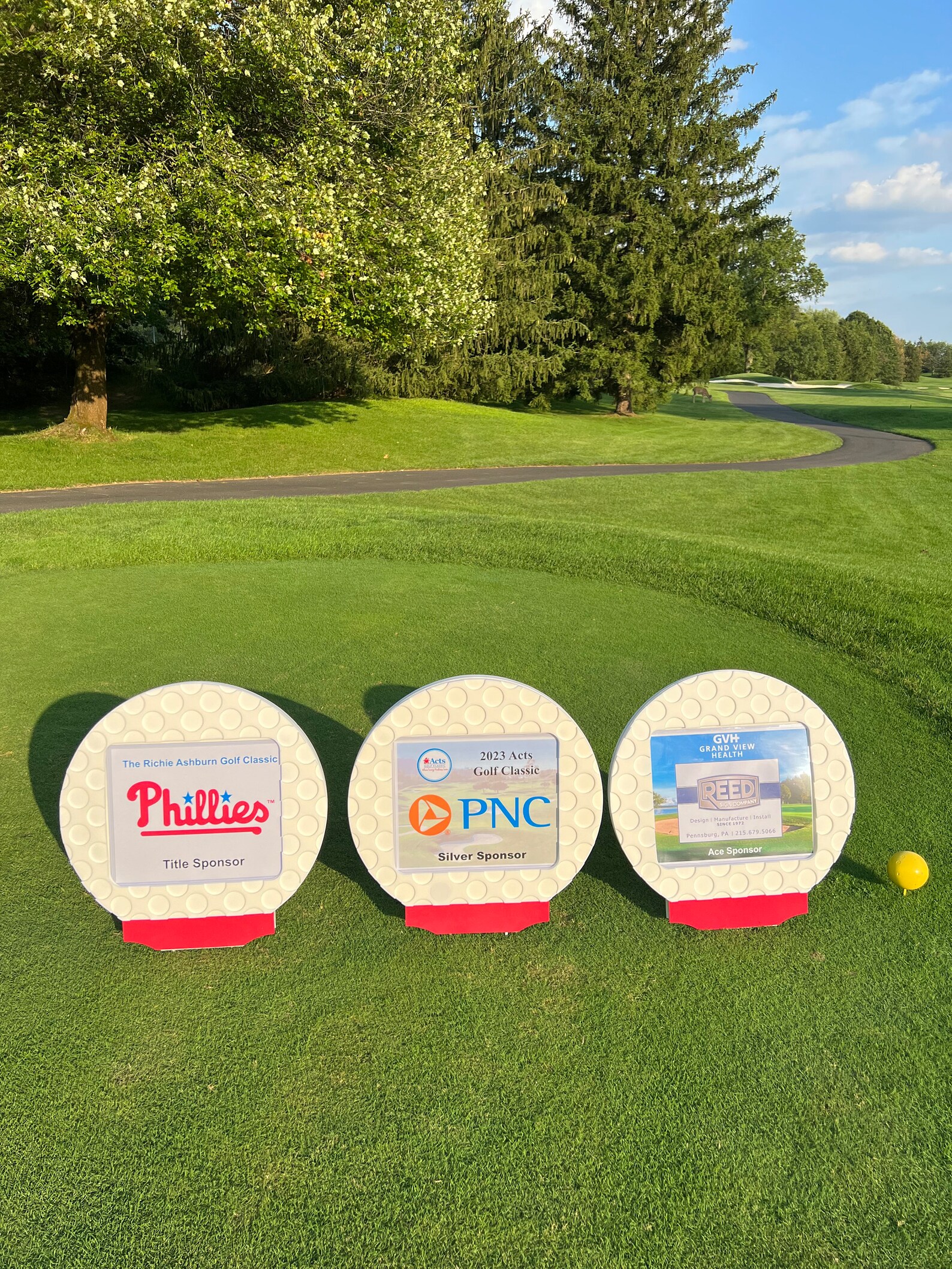 Set of 9 Reusable Golf Tournament Sponsor Sign - Etsy